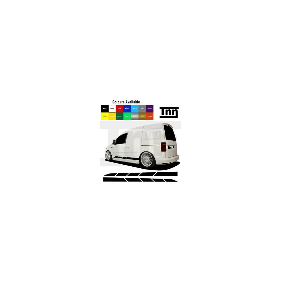 Stickers For VW Volkswagen Caddy Decal Side Stripes Sticker Vinyl Van ...