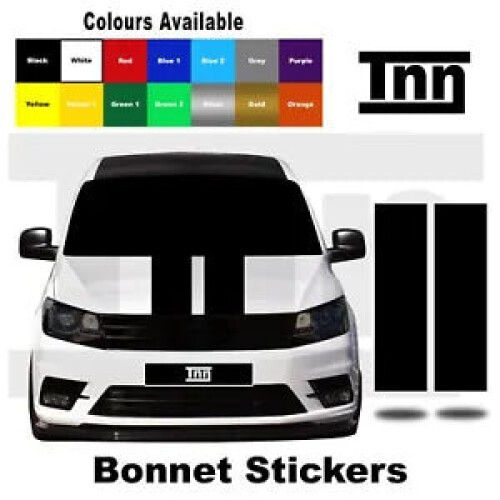Bonnet Stickers Stripes For VW Volkswagen Caddy MK 3 4 5 6 7 Sticker ...
