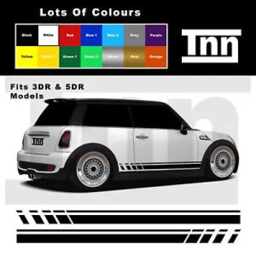 For Mini Cooper Stickers S One Clubman Side Graphics Stripes Vinyl ...