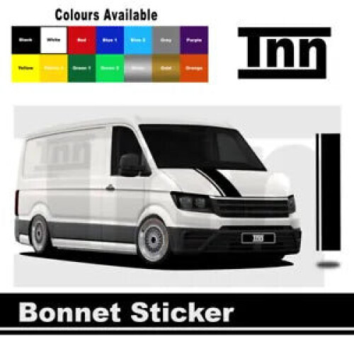 Bonnet Sticker for Volkswagen VW Crafter MWB Graphics Stripes Decals ...