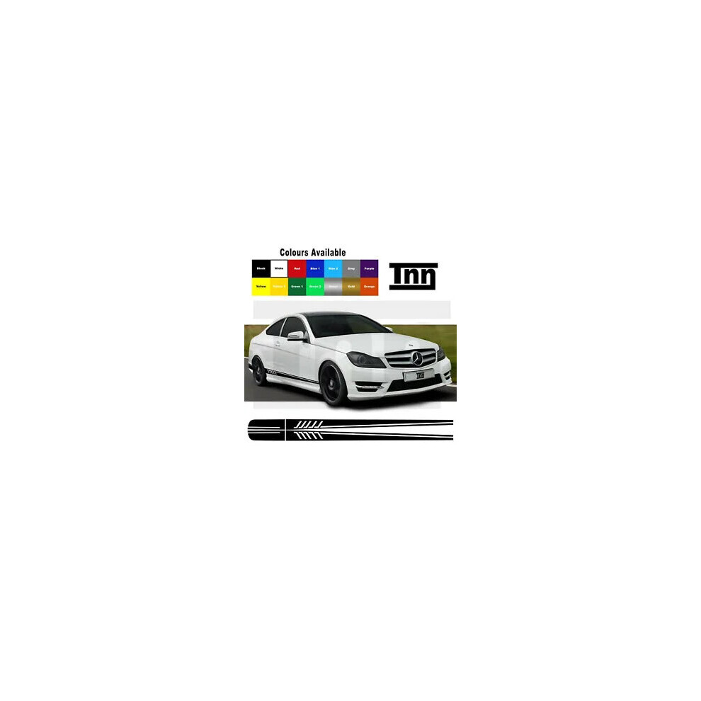 Side Stripe For AMG C63 Edition 1 Decals Stickers Mercedes Benz C Class ...