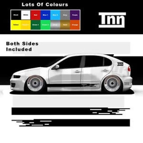 For Seat Leon Cupra Stickers R Mk1 Mk2 Mk3 Ibiza Vinyl Side Stripes ...