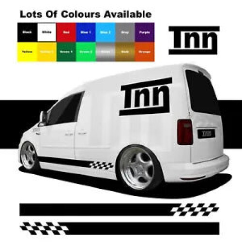 For Caddy VW Volkswagen Sticker Decal Vinyl Camper DUB Side Stripes ...