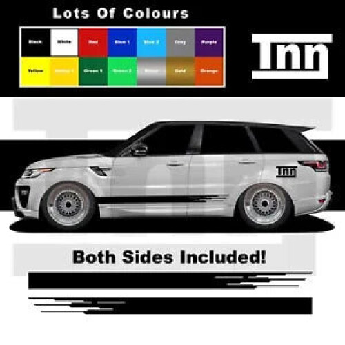 Stickers For RANGE ROVER SPORT SIDE STRIPES HSE 4X4 Decals Graphics ...