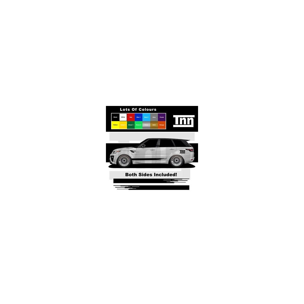 Stickers For RANGE ROVER SPORT SIDE STRIPES HSE 4X4 Decals Graphics ...