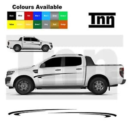 Stickers For Ford Ranger Raptor Side Stripes Sticker Decal Decals 4x4 ...