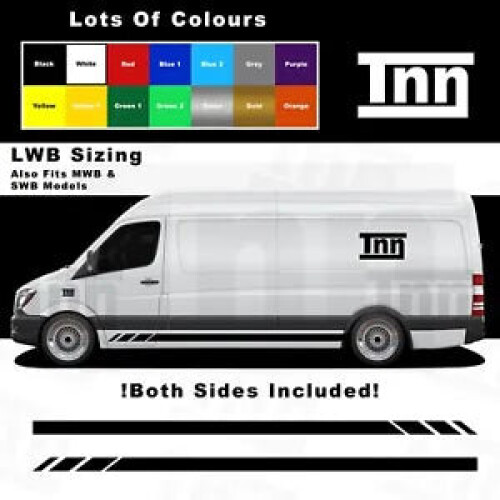 Stickers For Mercedes Sprinter LWB SWB MWB Camper Van Motorhome Side ...