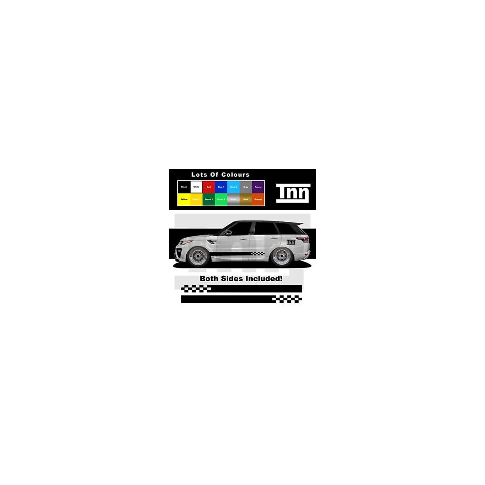 Stickers For RANGE ROVER SPORT SIDE STRIPES HSE 4X4 Decals Graphics SVR ...