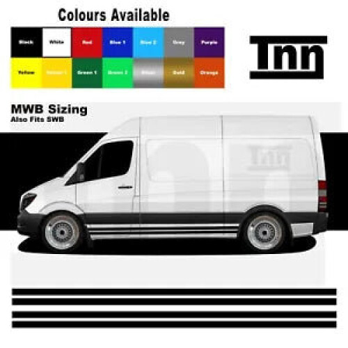 Side Stickers Graphics Decals Stripes For Mercedes Sprinter Van Camper ...