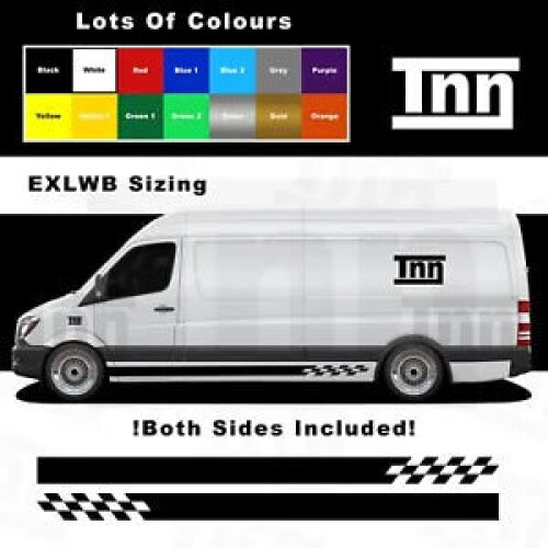 Stickers For Mercedes Sprinter EXLWB Camper Van Side Graphics Stripes ...