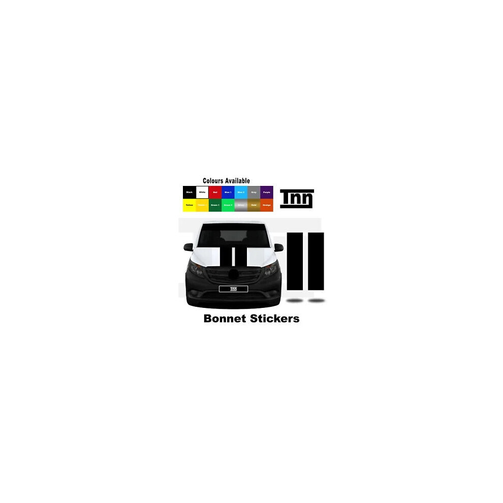 Stickers for Mercedes VITO Vito Racing Bonnet Stripes Vinyl Graphics ...