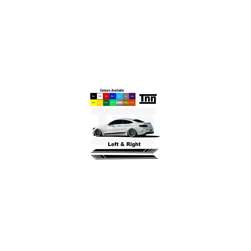 Side Stripe Stickers For Mercedes Benz AMG Edition 1 C63 Coupe Decal ...