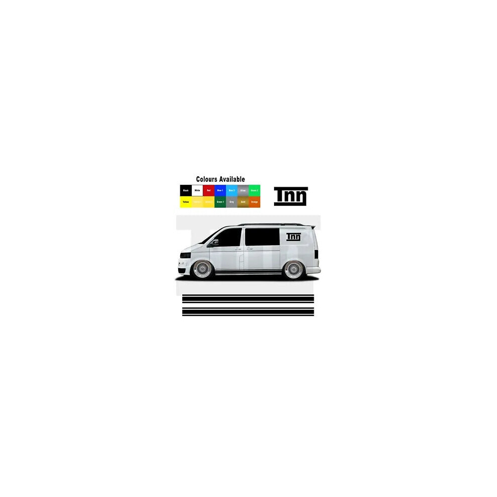 Side Stripe Stickers For VW Transporter T5 T6 T4 Sticker Decal Vinyl ...