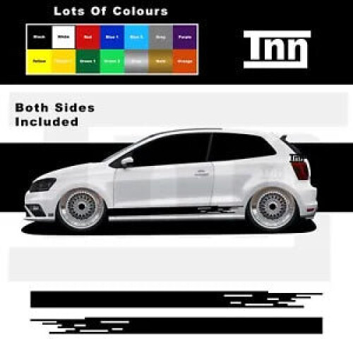 For VW Polo Stickers Golf Lupo GTD GTI R Line GT Stripe Scirocco Decal ...