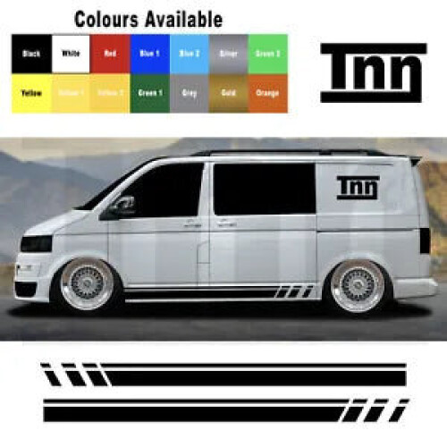 VW Volkswagen Transporter T5 T4 Camper Van Stripes Stickers Graphic ...