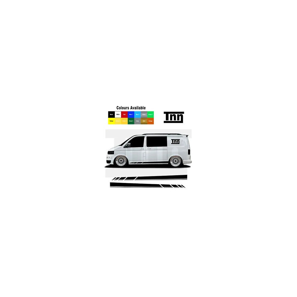 Stickers For VW Transporter T5 T6 T4 Side Stripes Camper Van Decal ...