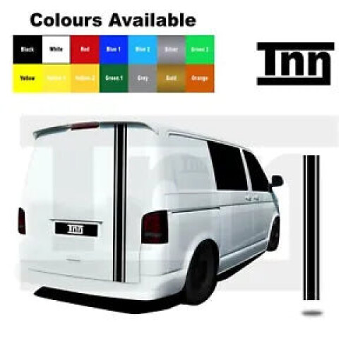 Stickers for VW Transporter T4 T5 T6 Rear Door Stripes Vinyls Decals ...