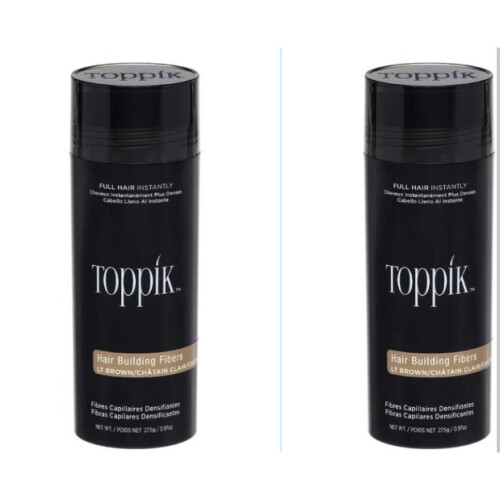 (LIGHT BROWN) Toppik Hair Building Fibres | 27.5g (pack of 2) on OnBuy