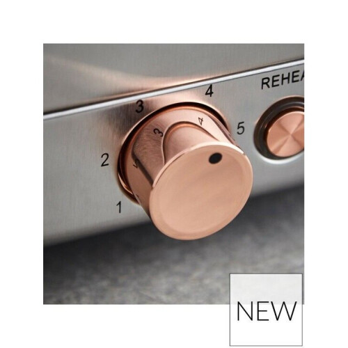 Cavaletto 2 Slice Black & Rose Gold Toaster on OnBuy