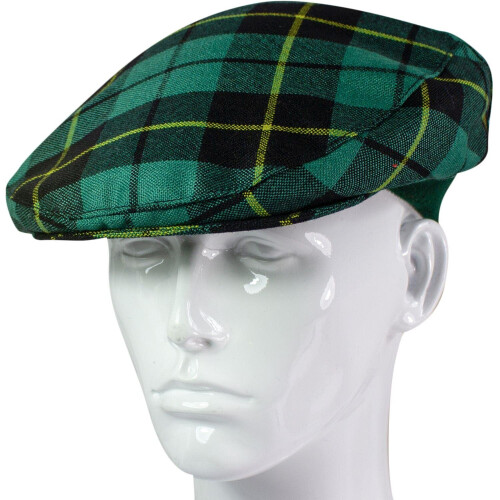 Mens Tartan Flat Cap Wallace Hunting Ancient Tartan Plaid Design Mens ...
