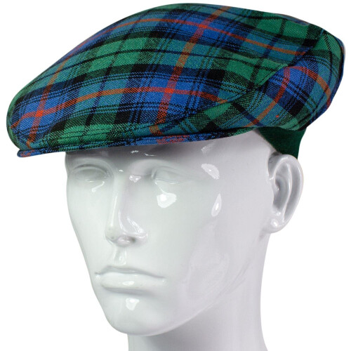 Mens Tartan Flat Cap Urquhart Broad Red Ancient Tartan Plaid Design ...