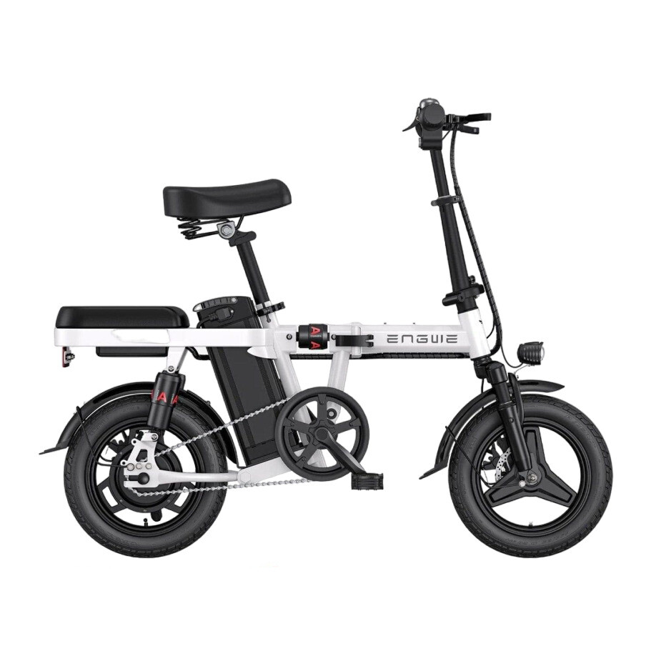 ENGWE T14 Folding Electric Bike 250W Power Motor - White on OnBuy