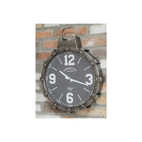 Wall Mounted Industrial Style Metal Wall Clock on OnBuy