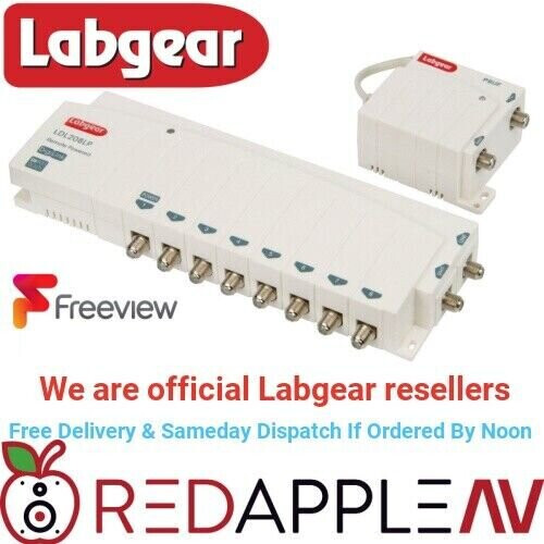 Labgear LDL208LP 8 Way Freeview FM/DAB LTE Amplifier & IR Pass Through ...