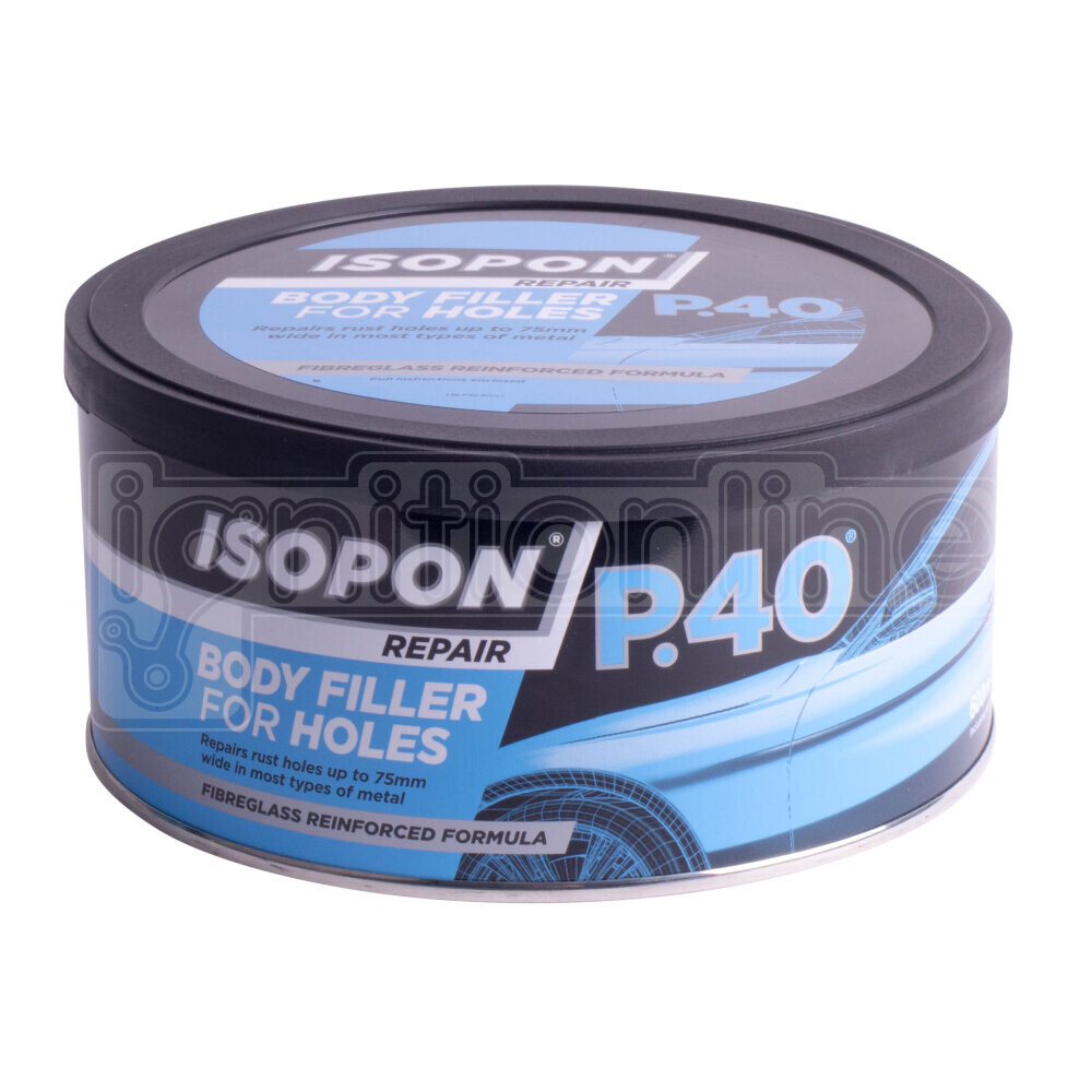 Isopon P40 Body Filler Metal Fibreglass Compound Bridging Holes Rust ...