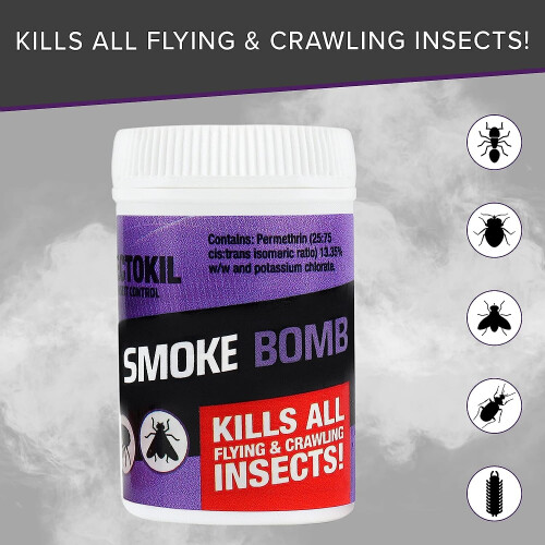 Insectokil Smoke Bombs (Pack of 4) Mini Smoke Bomb Foggers For ...