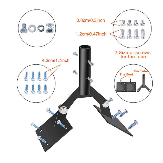 Roof Weather vane bracket can be used as flag pole bracket Roof ...