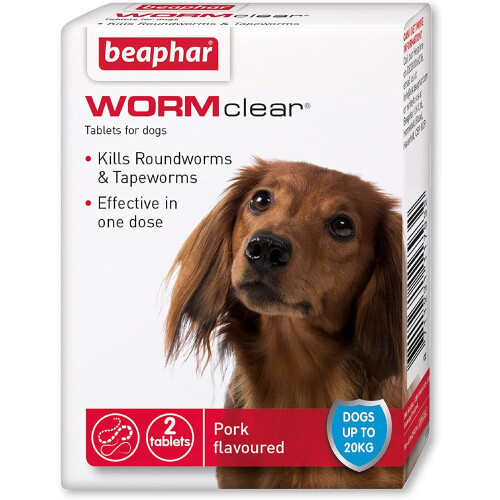 Beaphar | WORMclear® Tablets for Dogs up to 20kg | Kills All Common UK ...