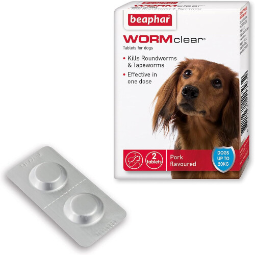 Beaphar | WORMclear® Tablets for Dogs up to 20kg | Kills All Common UK ...