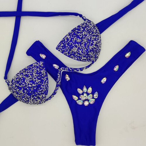 Rhinestone Bikini Set Bling Stones Swimsuit Good Swimsuit Bathing Suit ...