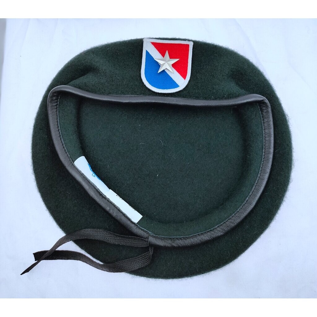 United States Us Army 11th Special Forces Group Wool Green Beret & ONE ...