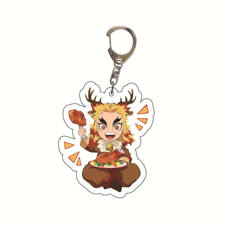 (Antler) Slayer Demon Christmas Xmas Keychain Merch Figure Tanjirou ...