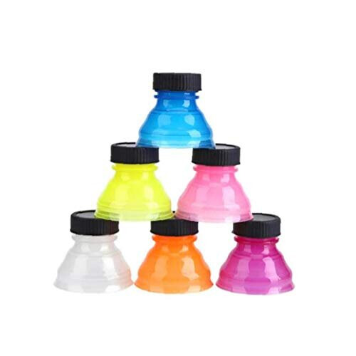 6Pcs Drink Bottle Sealing Cap Dustproof Reusable Snap On Pop Can ...