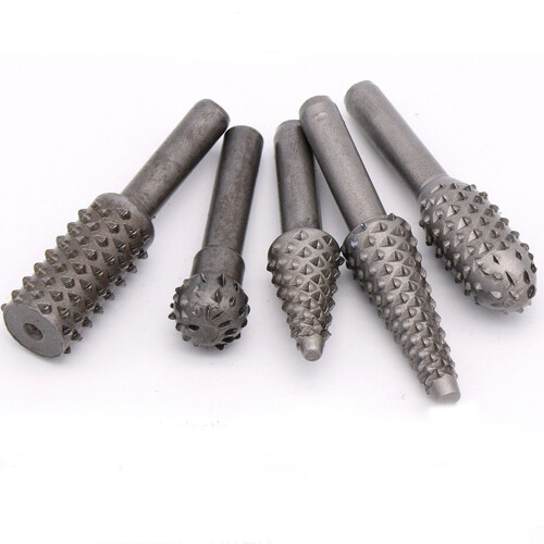 5pcs Steel Rotary Rasp Files Milling Cutter Burrs Bits For Jewlry ...