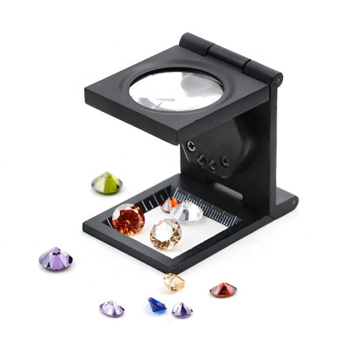 10X fold magnifier portable magnifying glass inspection magnifier with ...