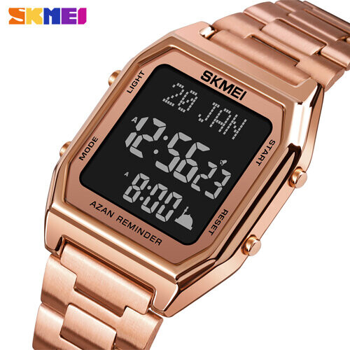 Muslim Qibla Digital Watch Religious Month Wristwatch Male Clock LED ...