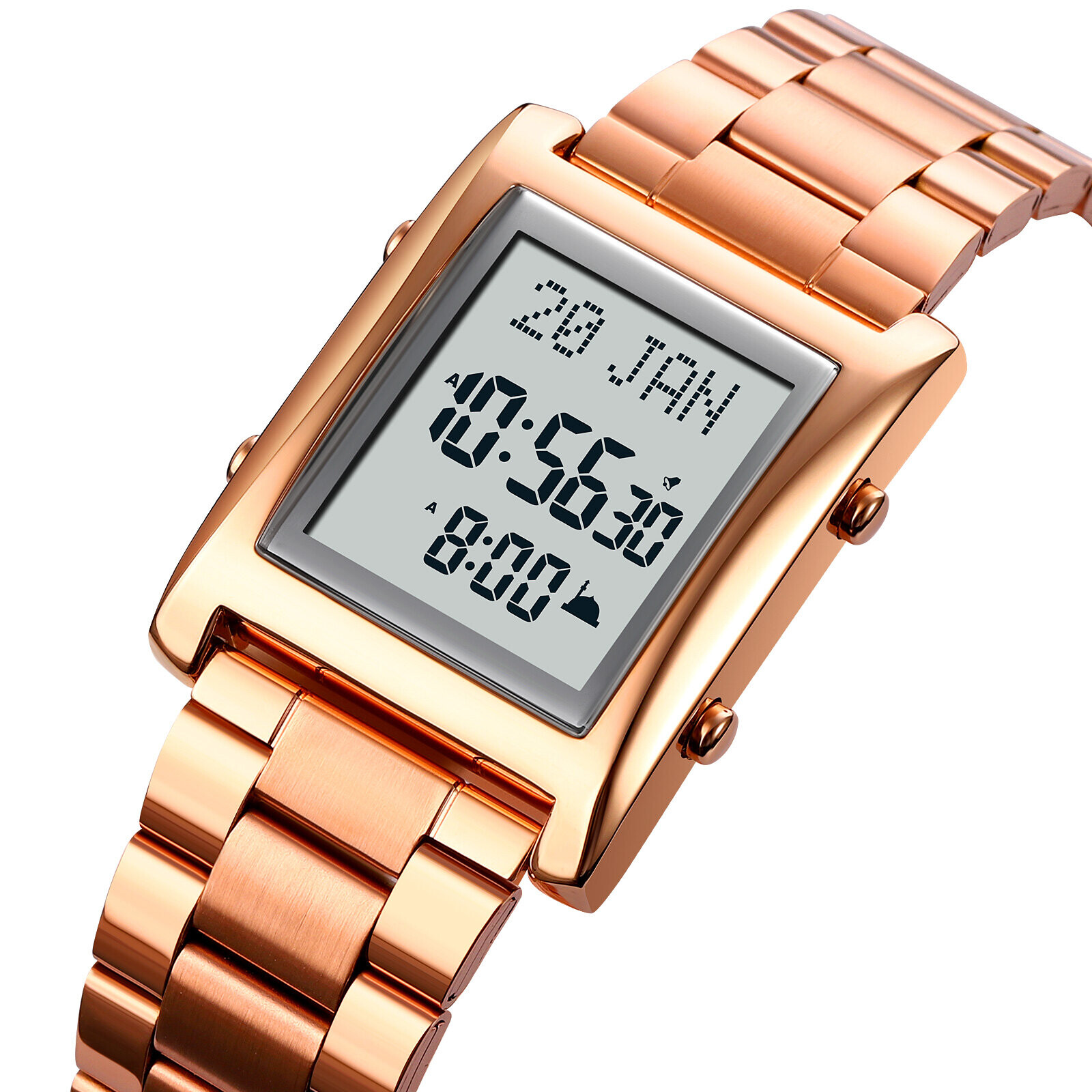 Azan Watch for Muslim Prayer with Qibla Compass Islam Al-Harameen Fajr ...