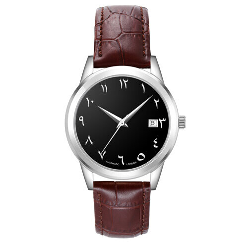 Automatic Arabic Watches Arabian Numbers Wristwatch Auto Movement Urdu ...