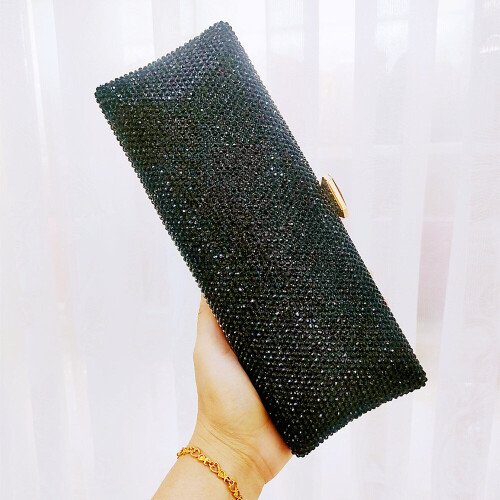 Chaliwini PINK Clutch Bags Glaring Crystal Rhinestone 18 Evening Bags ...