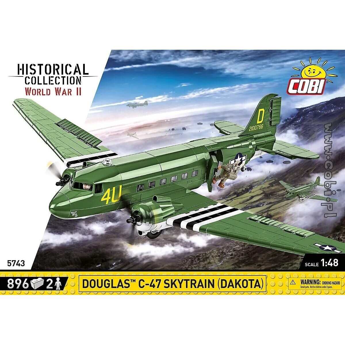 Cobi Toys World War II Douglas C-47 Skytrain Dakota 896 Pcs Not For ...
