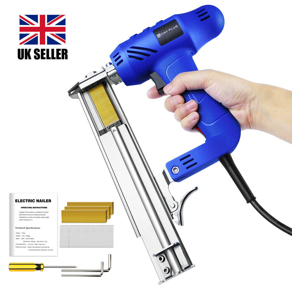 Nail Gun & Staple Gun Corded Electric Stapler Nailer Carpentry DIY on OnBuy