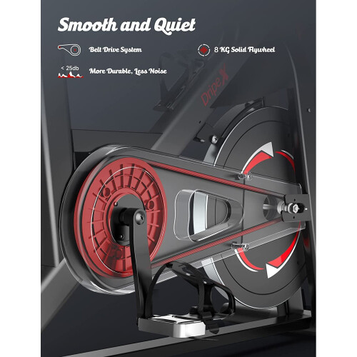 Dripex Exercise Bike for Home Use, Magnetic Resistance Indoor Cycling ...