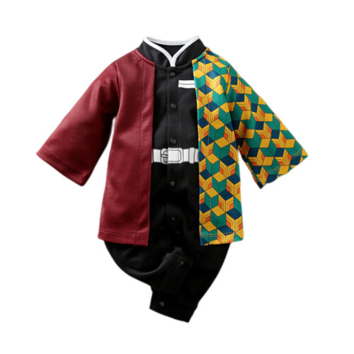 (Giyu, 59cm) Demon Slayer Baby Jumpsuit Newborn Cosplay Romper Boys ...