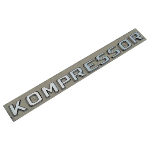 Kompressor Badge Emblem Decal Logo 3D Chrome Mercedes C200 C180 V12 V8 ...