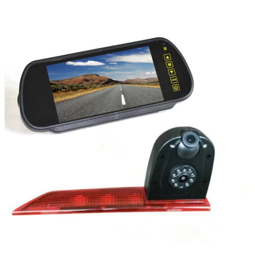 Vardsafe Dual Lens Reversing Backup Camera & 7'' Clip-on Rear Mirror ...