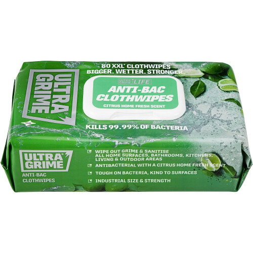 Antibacterial Wipes 80 Thick Large Wipe Pack large wet wipes ...